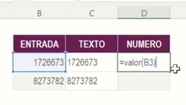 Convertir formato de números a texto en Excel