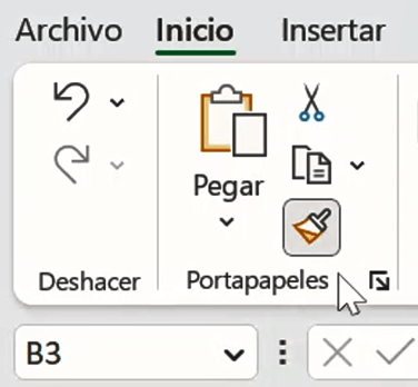 Copiar formato de celda en Excel