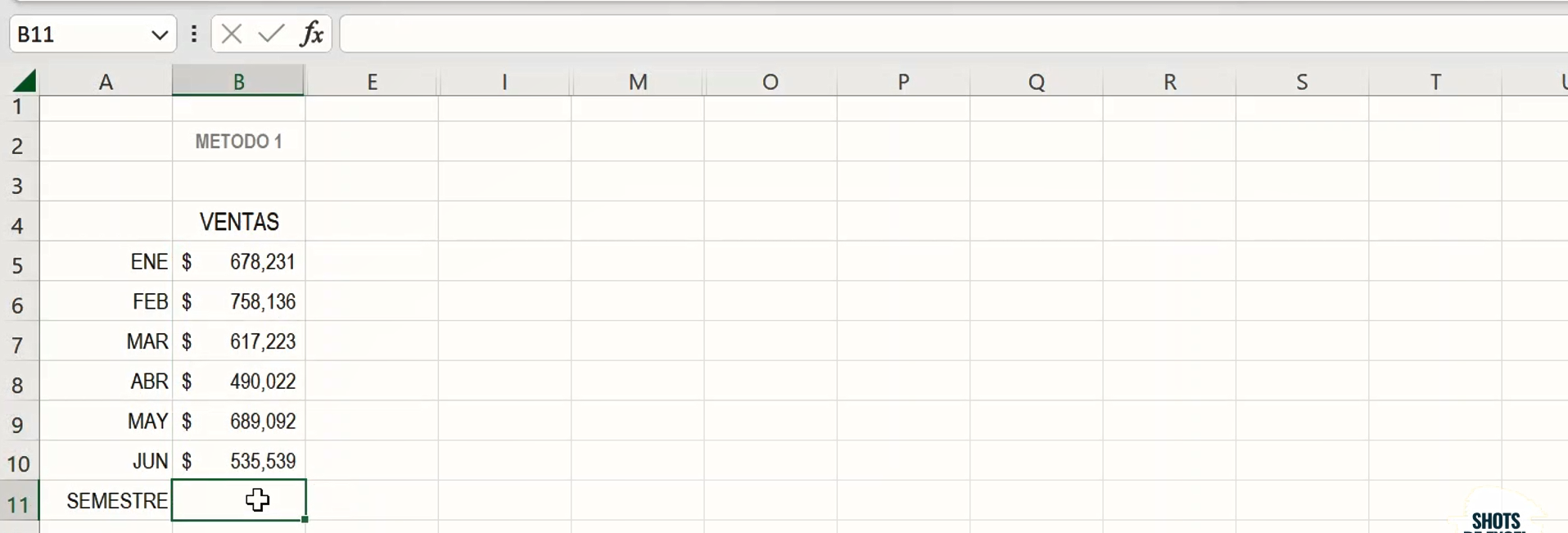 Cómo sumar celdas en Excel